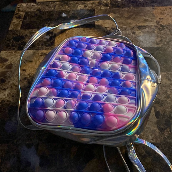 Toys | Blue Pink Purple And White Pop It Backpack | Poshmark